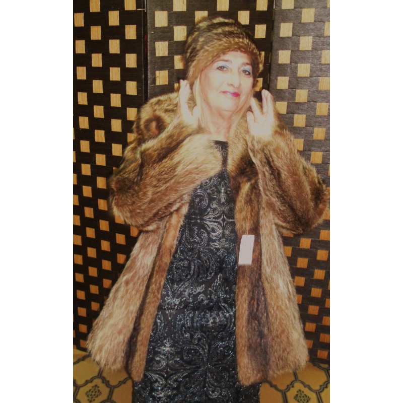 Abrigo de piel de castor